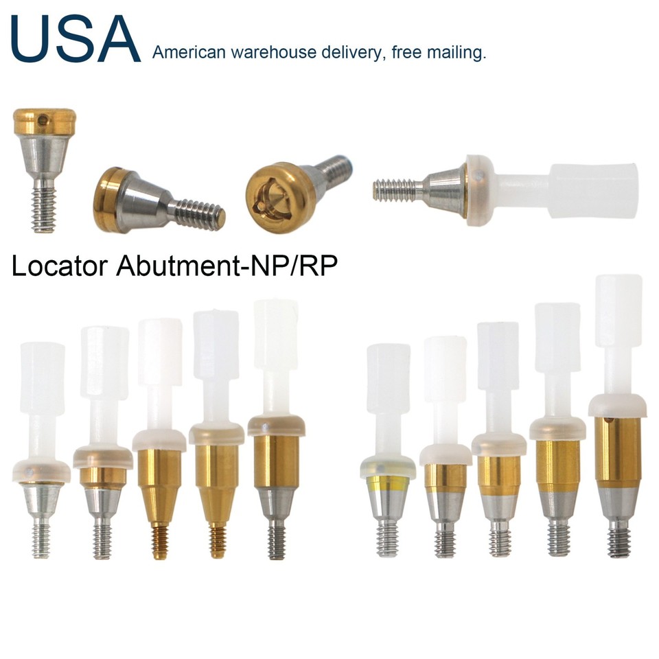 US Nobel Biocare Locator Abutment Overdenture NP/RP 3.5/4.3mm Ti Active ...