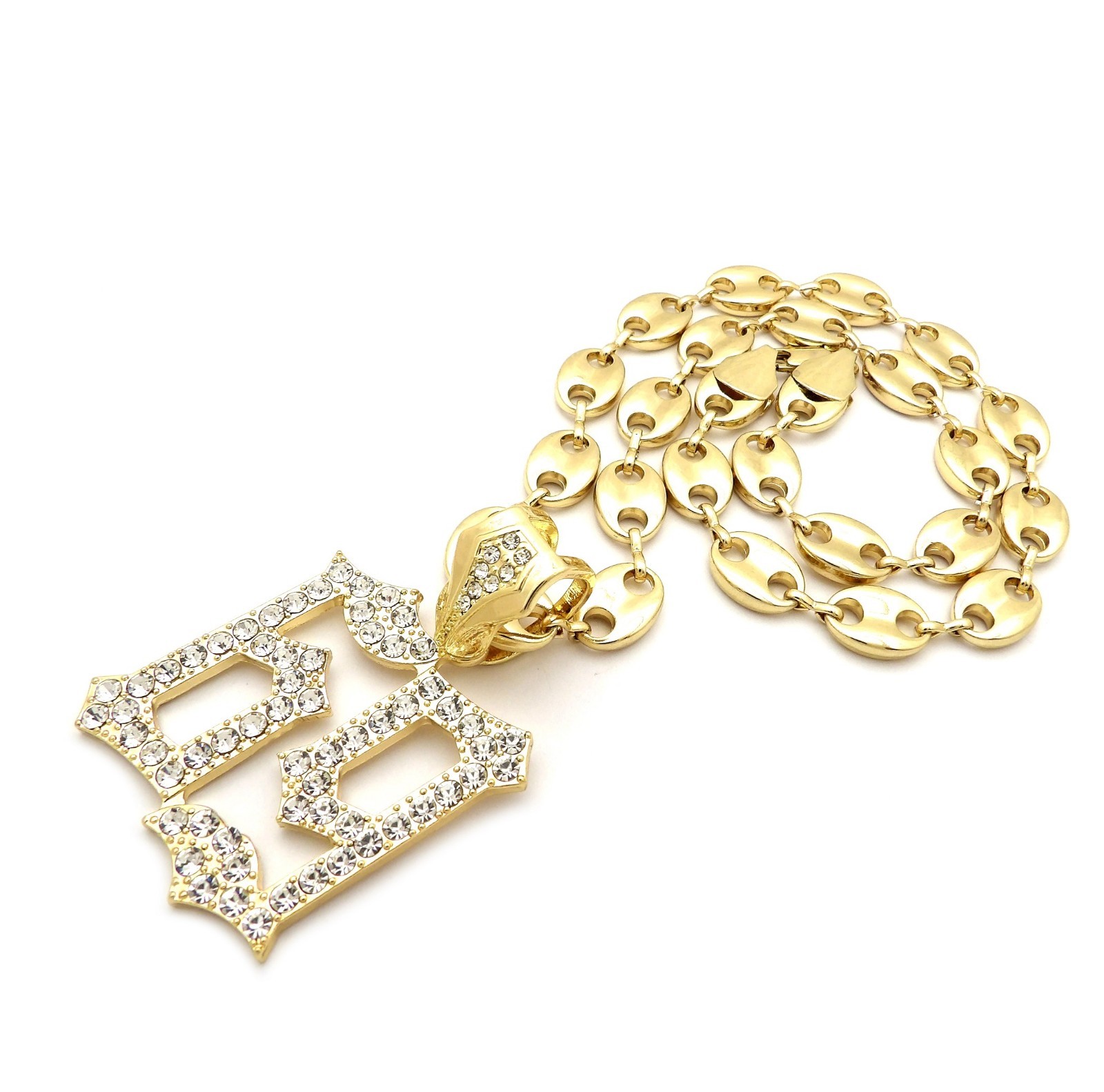 Hip Hop Iced Tekashi69 69 pendant & 10mm 18" Marina Link Choker Chain ...