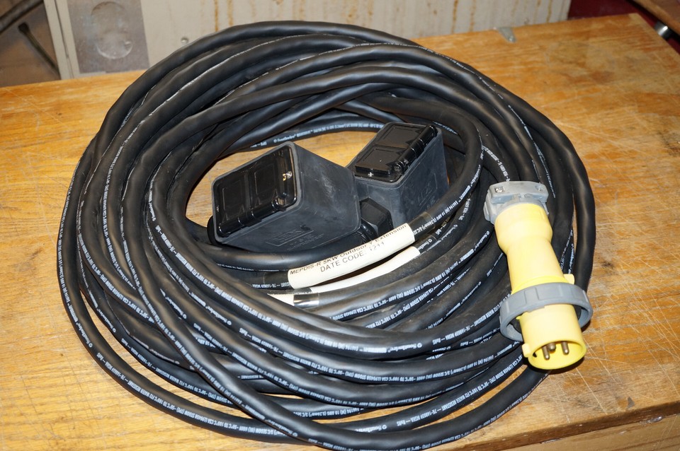 LEX 30kW Portable Power Distribution Unit +6 Cables, 200-AMP, 240/208 ...