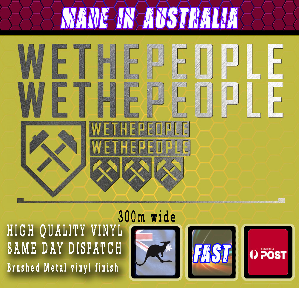 WETHEPEOPLE BMX WTP Style Frame Decals Sticker set Decal we the people ...