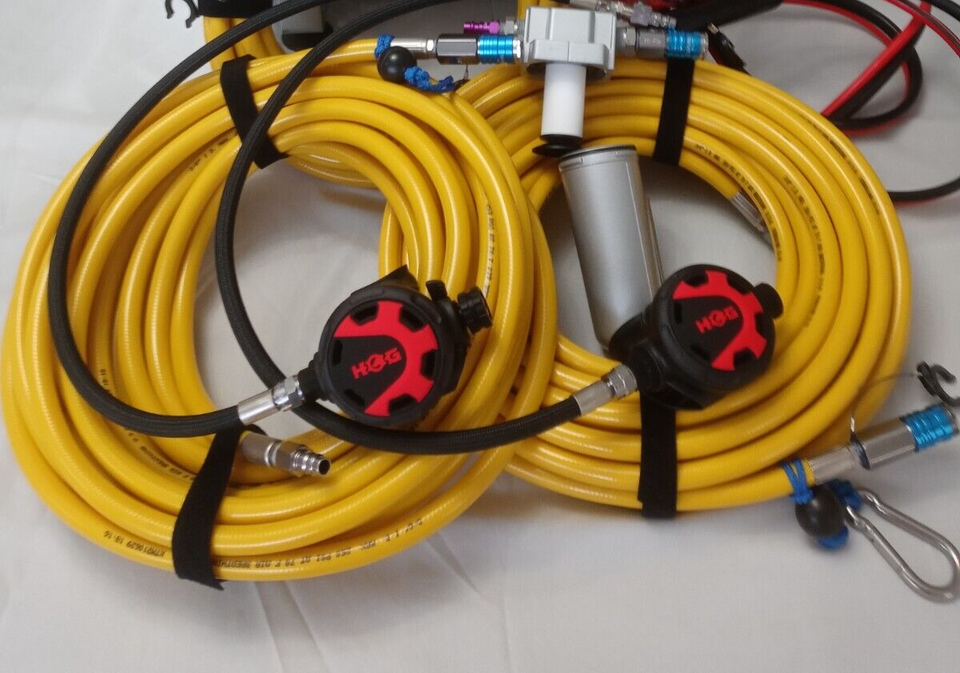 Hookah diving 2 diver aluminum tank PRO Series dive package 50' per ...