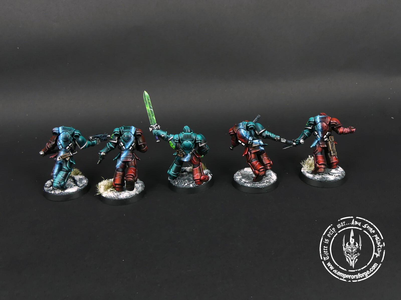 Primaris Assault Intercessors Blood angels / alpha legion painted ...