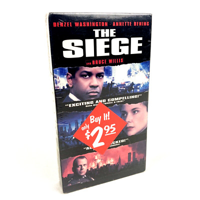 The Siege (VHS, 1999) Ex Rental Denzel Washington, Bruce Willis ...