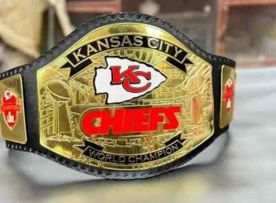 KANSAS CITY CHIEFS KC NFL Superbowl Championship title belt Adult size ...