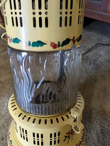 Antique Perfection Kerosene Heater With Pyrex Glass Globe Electric.Nice ...