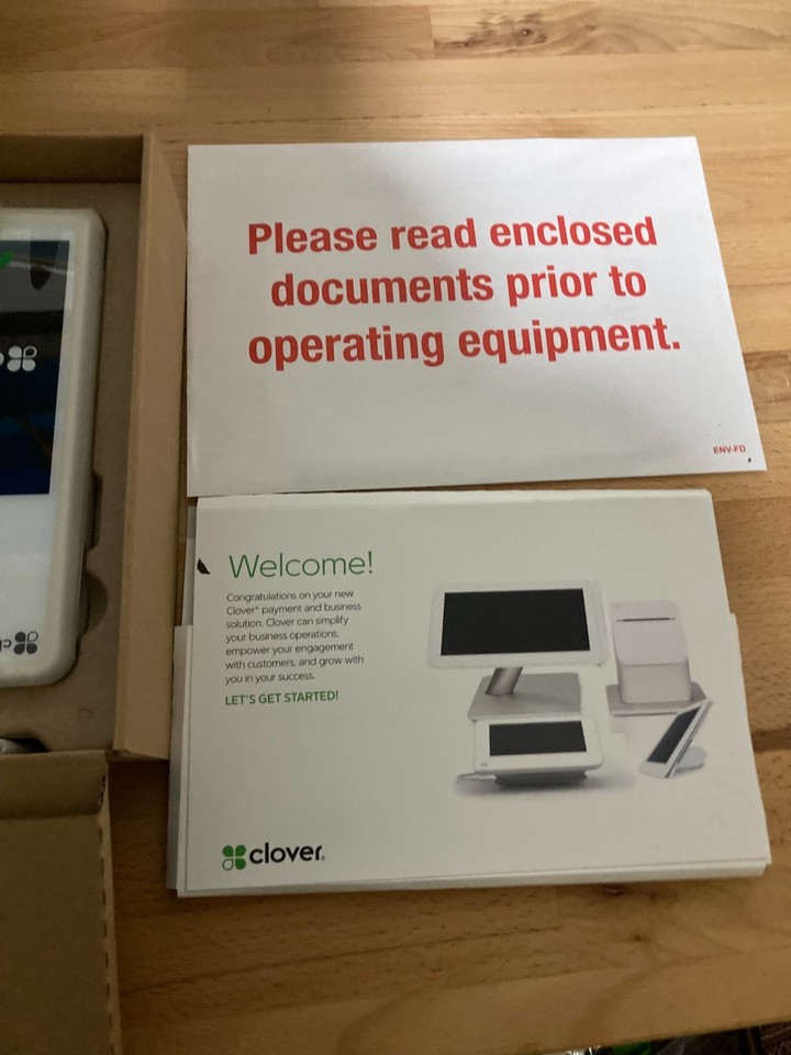 Brand New Clover Flex C401 U + Flex Starter Kit Credit Card Terminal ...