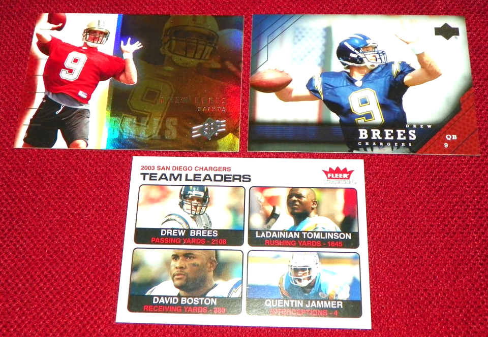 Drew Brees Lot (28 cards) 13x Pro Bowl, SB MVP, 1st ballot Hall of ...