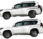 Graphics Waist Line Stripe Sticker Kit For Toyota PRADO LAND CRUISER ...