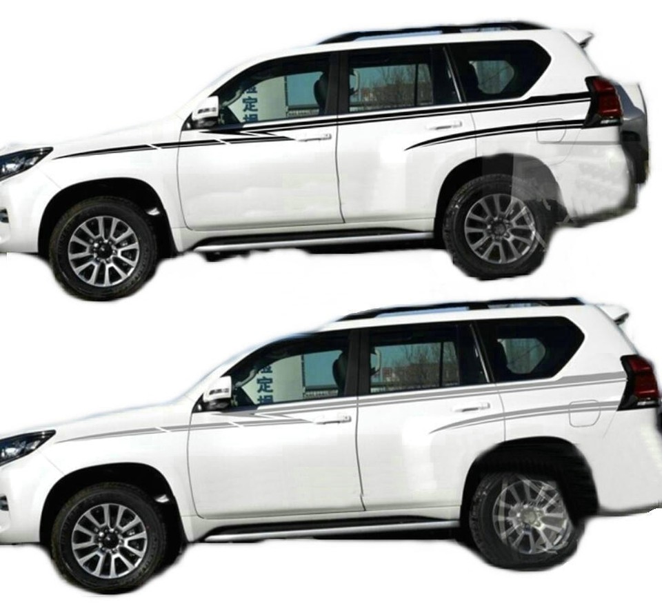 Graphics Waist Line Stripe Sticker Kit For Toyota PRADO LAND CRUISER ...