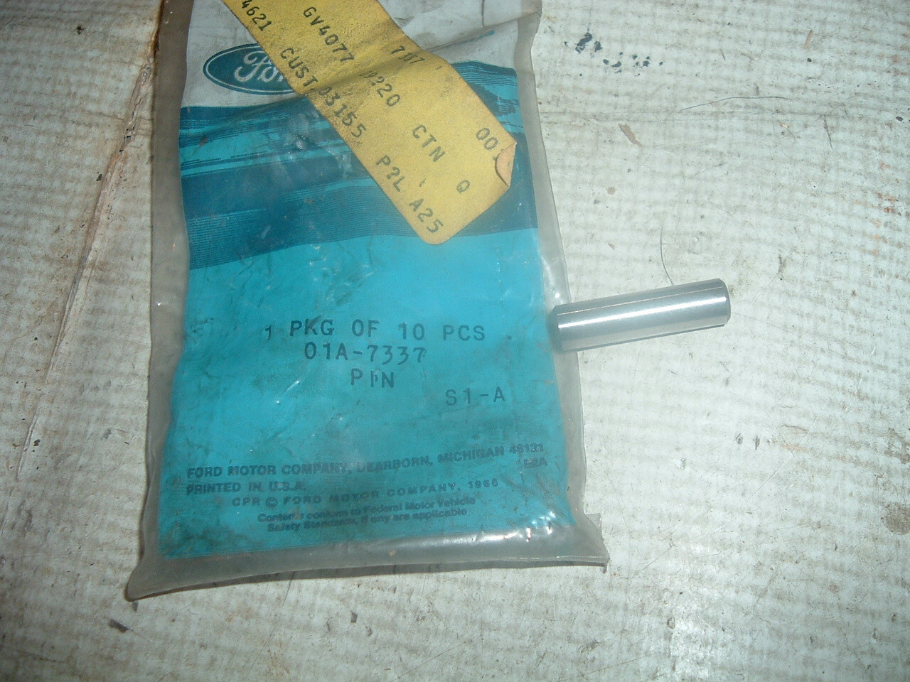 1940-56 Ford STD trans. Shift tube lever pin new nos ford # 01A-7337 | eBay