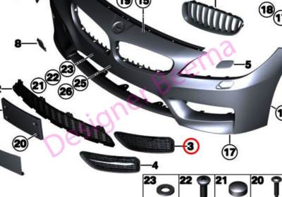 BMW Z4 E89 M Sport Roadster Front Bumper Lateral Grille - Left (JS ...