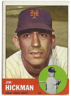 1963 Topps Jim Hickman #107 New York Mets OF | eBay