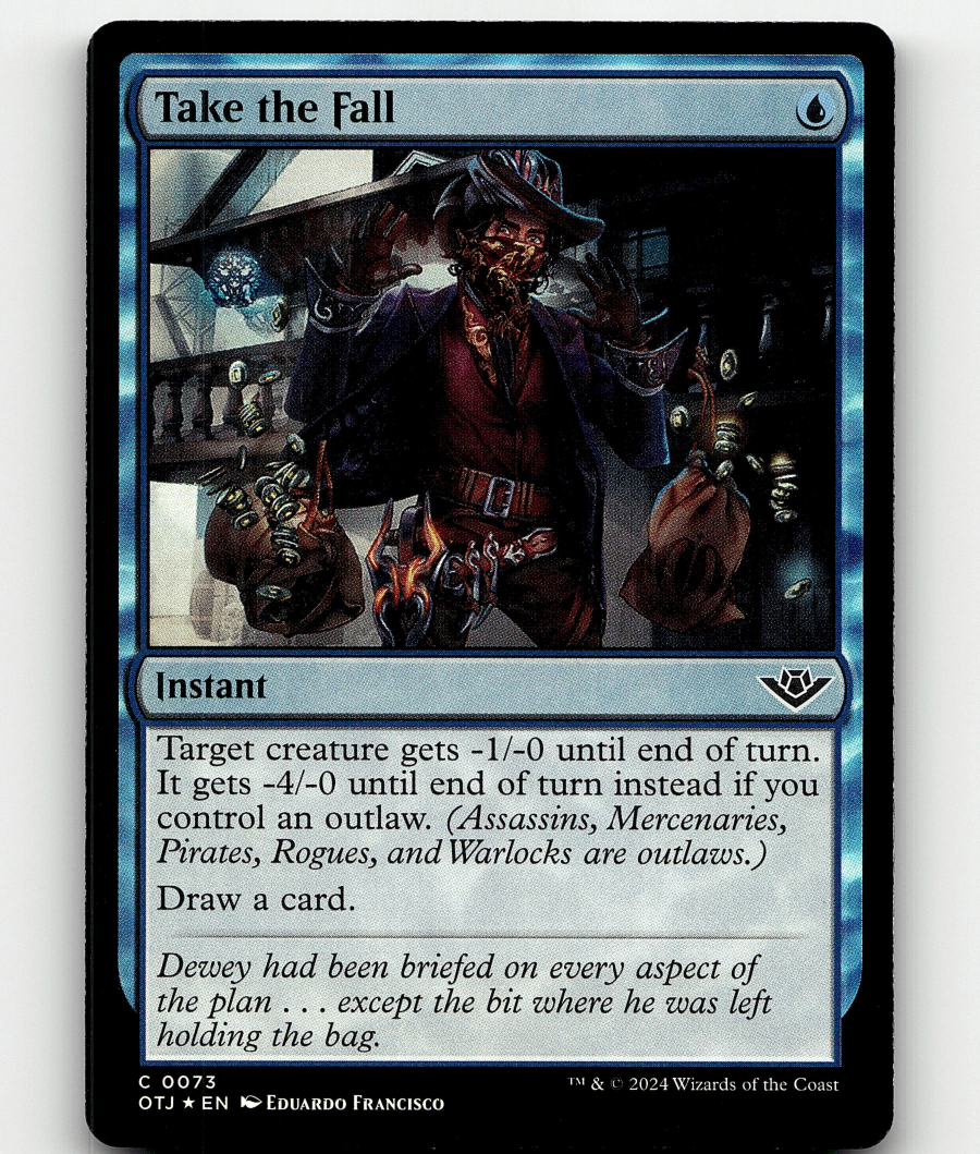 FOIL - MTG Take the Fall 73 - Outlaws of Thunder Junction | eBay