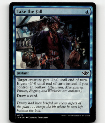 FOIL - MTG Take the Fall 73 - Outlaws of Thunder Junction | eBay
