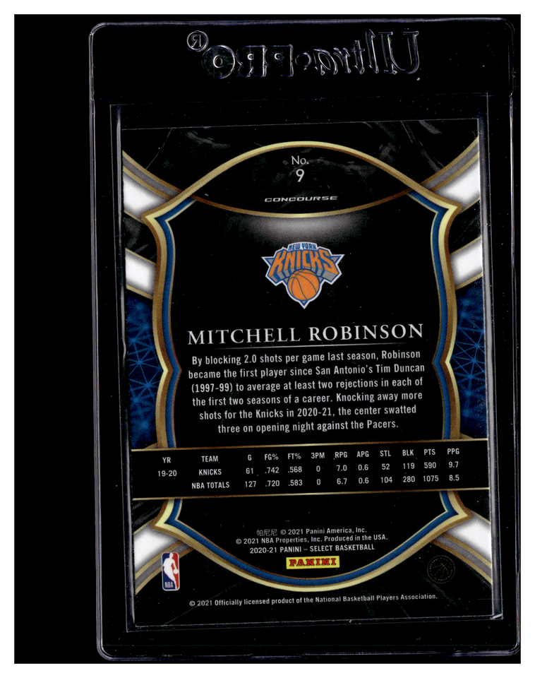 2020 Panini Select #9 Mitchell Robinson Blue | eBay