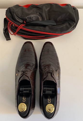 ZILLI Men’s Alligator Shoes Brown Lace Up New Size 9 D | eBay