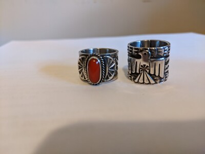 2 Sunshine Reeves Navajo Silversmith Sterling Silver Rings | eBay