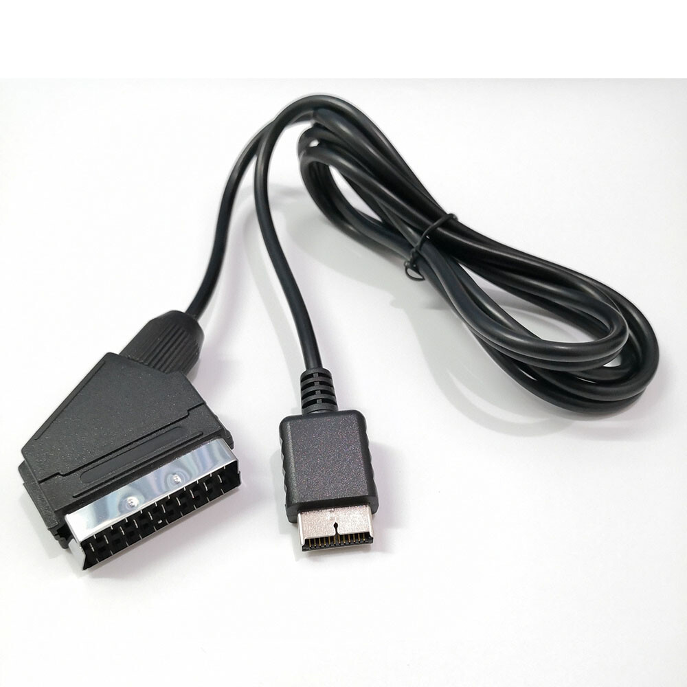 1.8m / 6Ft RGB Scart Cable Line Cord For PS1, PS2, PS3 | eBay