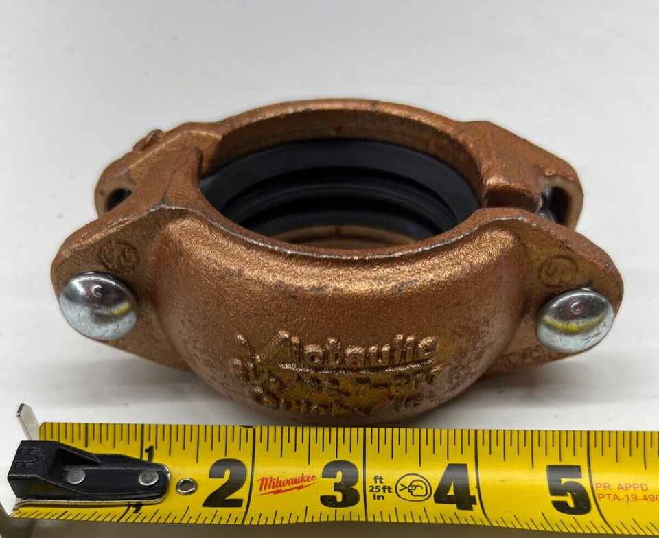2-1/2" Victaulic QuickVic Style 607 Grooved Straight Rigid Coupling ...