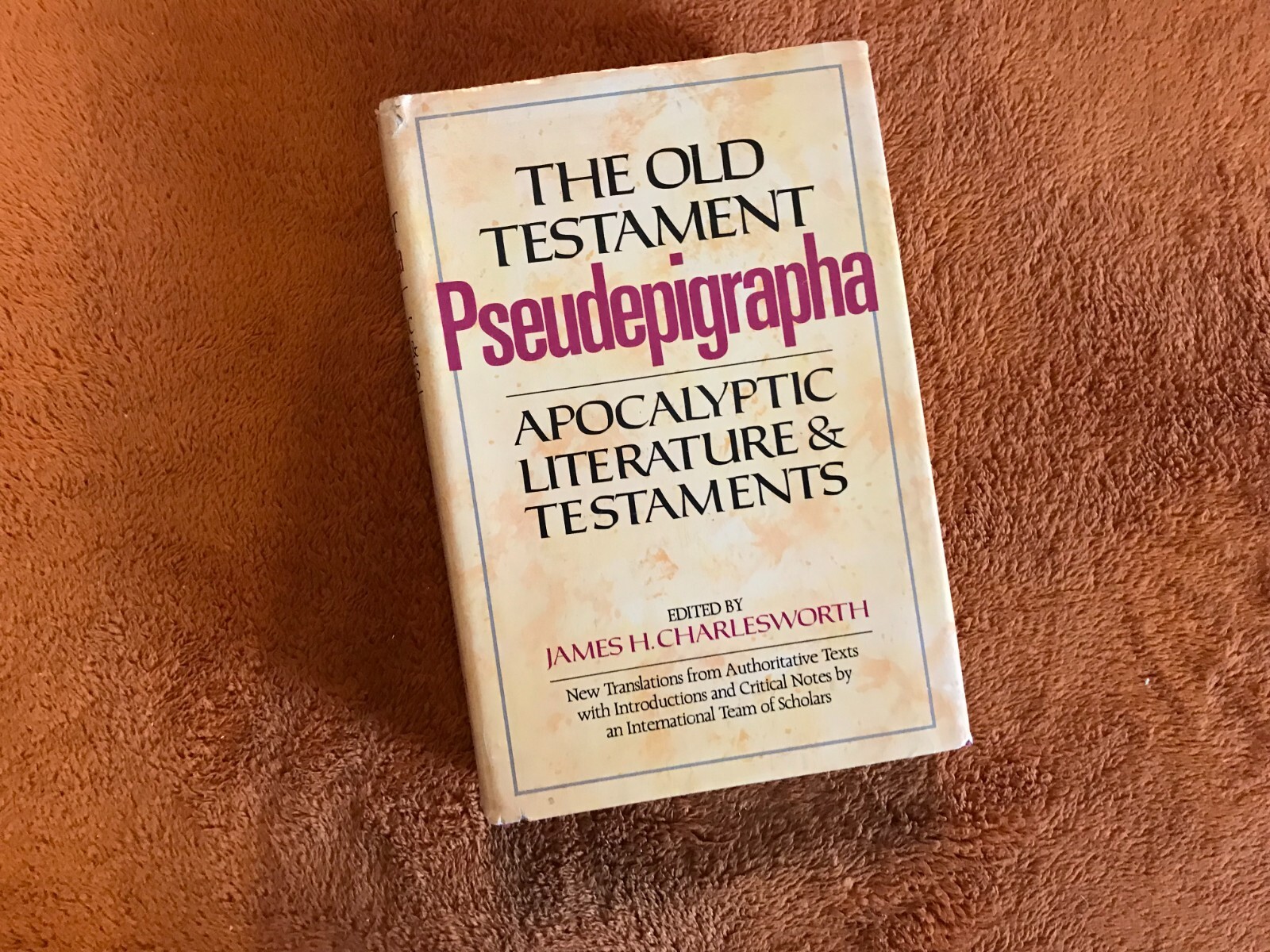 James H. Charlesworth Old Testament Pseudepigrapha vol 1 HB '83 ...