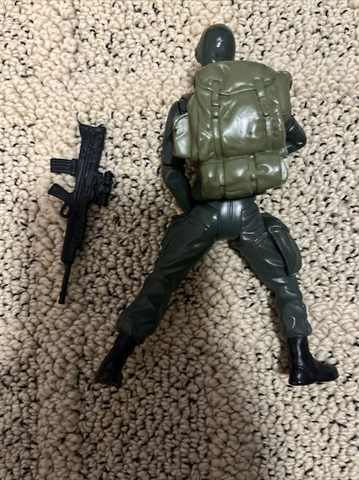 (3) Military Soldier Toy Action 6” Figures Army Green W Detachable ...