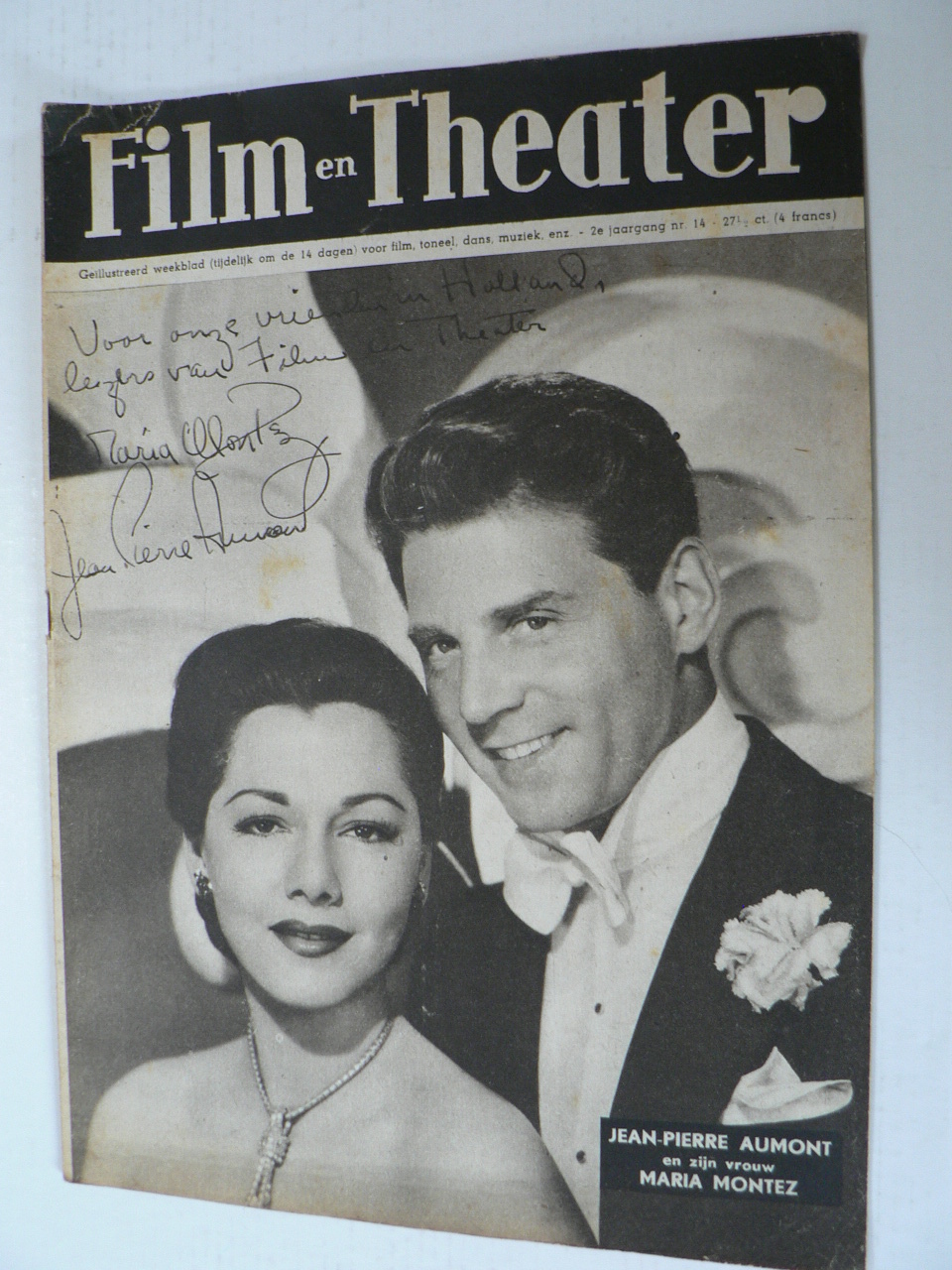 1947-14 FILM MOVIE MAGS JP AUMONT,MARIA MONTEZ,LAUREL EN HARDY,HAYWARD ...