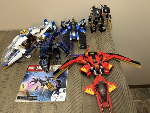 LEGO Ninjago Rebooted Vehicles Ninjacopter, Thunder Raider, Kai Jet ...