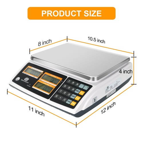 NTEP Digital Price Computing Scale 60lb Rechargeable Commercial Food ...