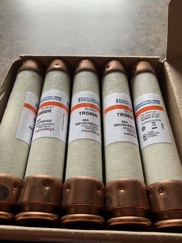 10 Mersen Ferraz Shawmut TRS60R Tri-Onic Time Delay Fuses 60 Amp 600v ...