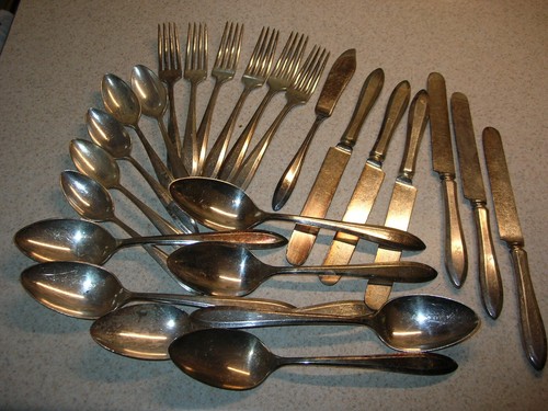 25 pieces of Community/Oneida 1914 PATRICIAN FLATWARE w/ R monogram | eBay
