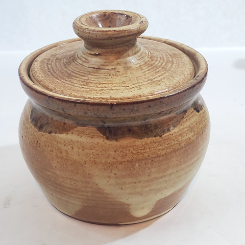 Vintage Artist Signed Studio Pottery Lidded Bowl Jar Mount Home ...