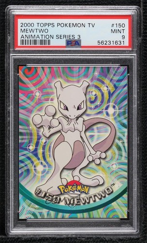 2000 Topps Pokemon TV Animation Edition Series 3 Mewtwo #150 PSA 9 MINT ...