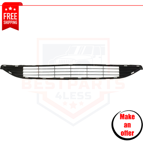 New Bumper Grilles 5311247240 textured black for 2016-2018 Toyota Prius ...