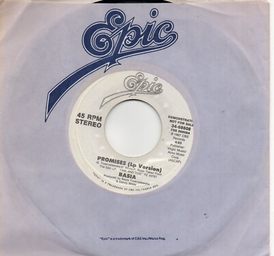 BASIA - PROMISES (LP VERSION)/(EDIT) (PROMO) | eBay