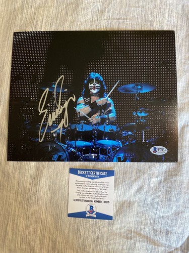 Eric Singer Signed 8x10 KISS Photo Autographed AUTO Beckett COA Rare ...