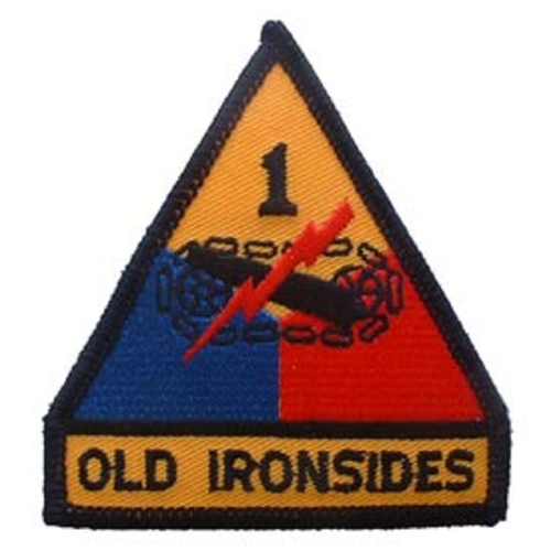 US ARMY 1st Armored Division "OLD IRONSIDES" 4 inch patch | eBay