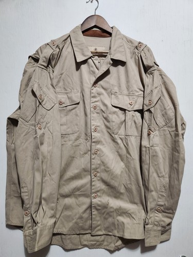 Craig Boddington Safari by Schnee's Beige Long Sleeve Button Up Leather ...