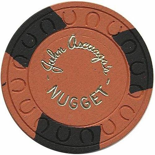 Nugget John Ascuaga Casino Sparks Nevada Orange with Black Roulette ...