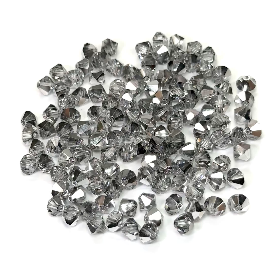 288 Preciosa Genuine Czech Crystals, Bicone Beads 6mm Crystal Labrador ...