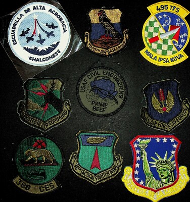 USAF Patch Lot of 26 United States Air Force 380CES Civil Engineering ...