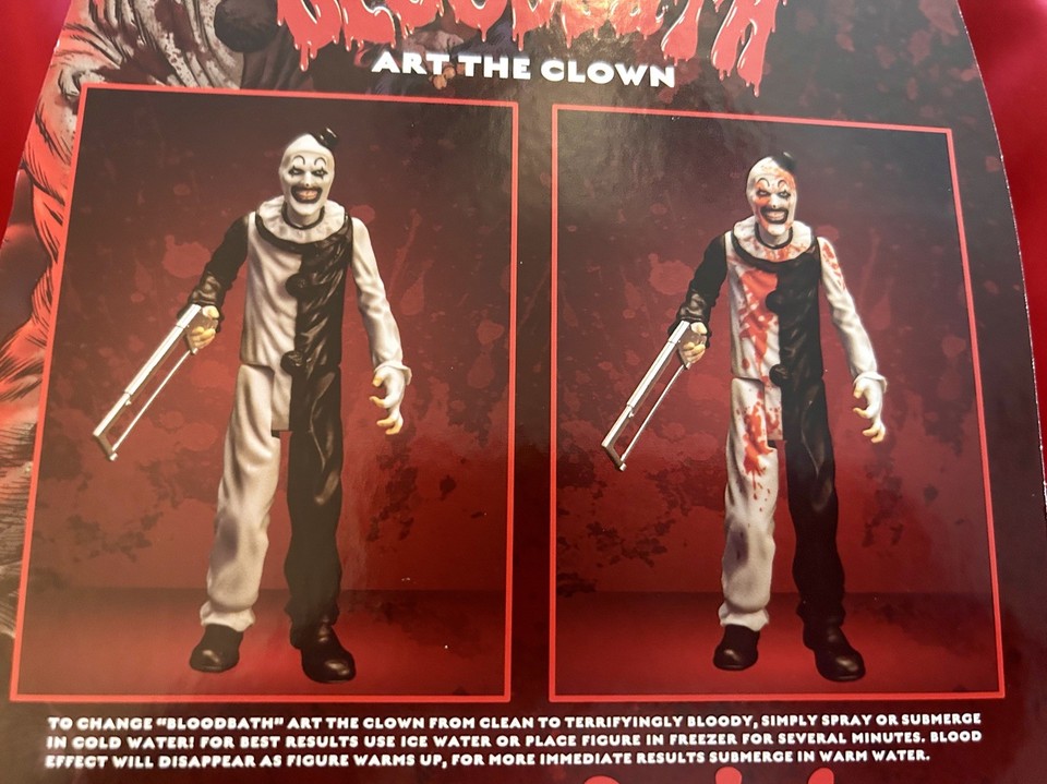 Terrifier Bloodbath Art the Clown Action Figure Trick or Treat Studios ...
