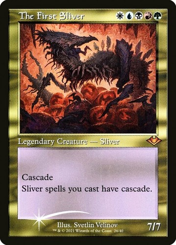 MTG The First Sliver - Foil - Retro Frame, NM-Mint, English Modern ...