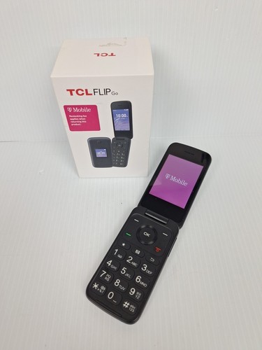 TCL 4058W Flip Go 8G Blue Kit - Used Flip Phone by T-Mobile - Unlocked ...