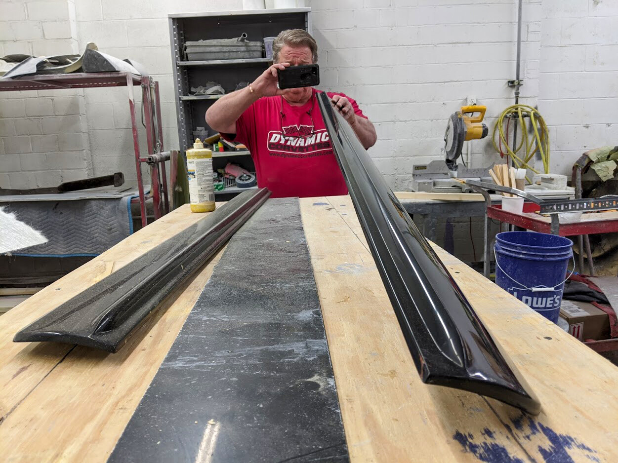 1963-1967 Corvette Custom Fiberglass C2 Rocker Panels 1964 1965 1966 ...