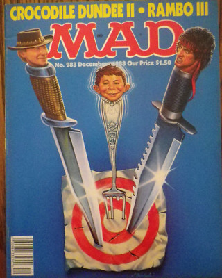 MAD Magazine #283 - Dec 1988 - Rambo Cover - EC Comics - HIGH QUALITY ...