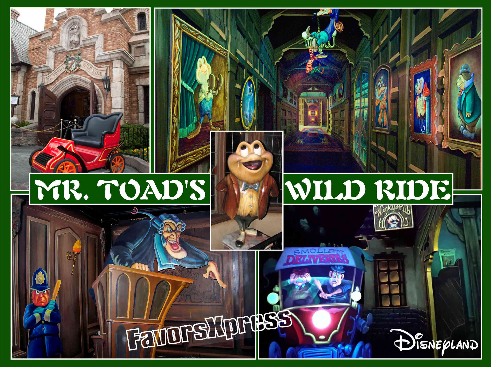 DISNEYLAND MR. TOAD'S WILD RIDE PHOTO MAGNET large 5.25 X 4 INCHES | eBay