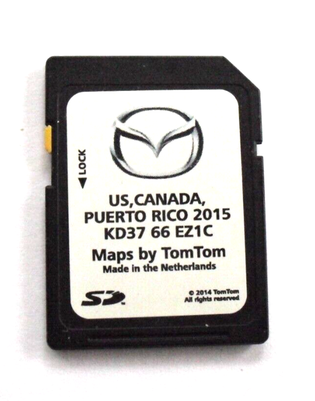 OEM Mazda Navigation SD CARD U.S.A. Map 2013 2014 2015 CX5 / CX-9 Mazda ...