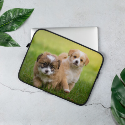 Cute Puppies Lap Top Cover Case Laptop Sleeve Dog Theme | eBay