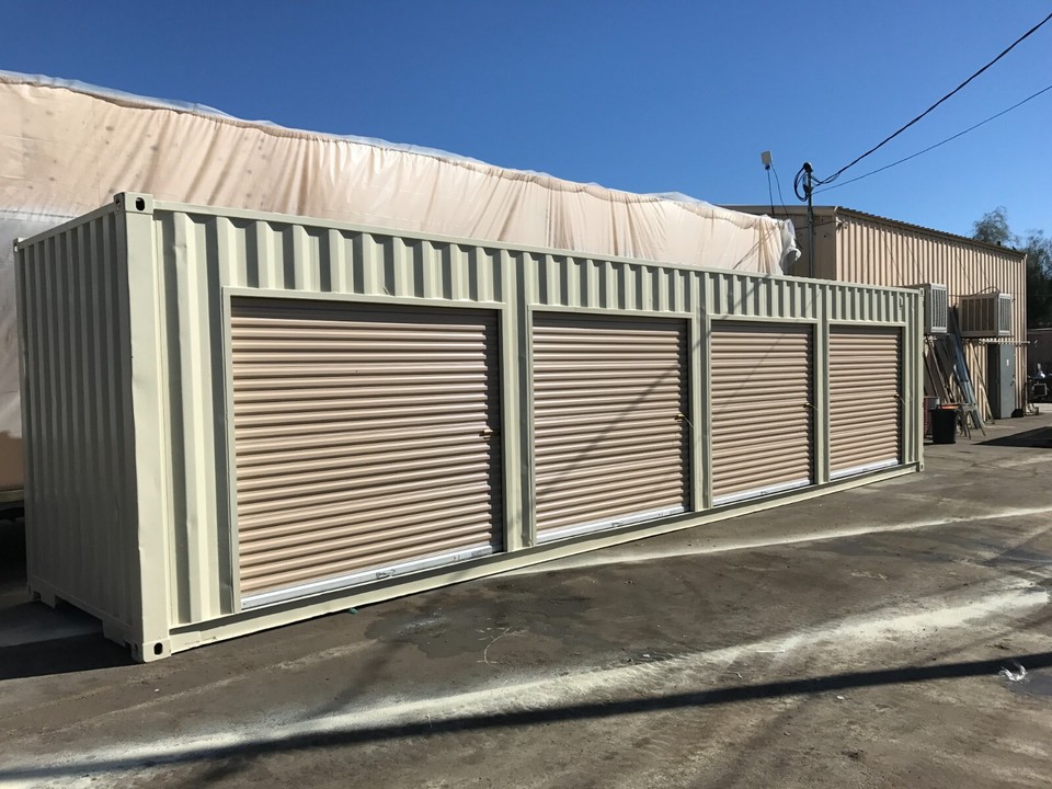 Portable Shipping Container Conex Storage building with two roll up ...