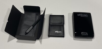 OTICON Hearing Aid Pouch And Hard Case With Cleaning Kit New | eBay